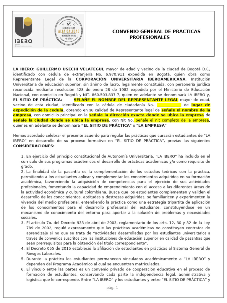 Convenio Practicas Remuneradas Mas Beneficios | PDF | Derecho laboral | Regulación