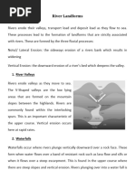 Upper Course River Features Explained | PDF | Valley | Erosion