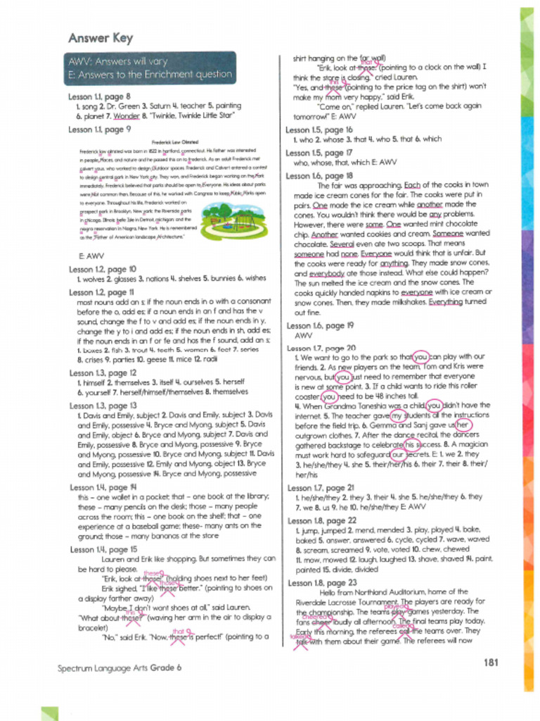 Spectrum Language Arts Grade 6 | PDF