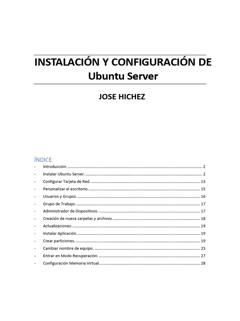Ubuntu Server Cif | PDF | Software del sistema | Informática