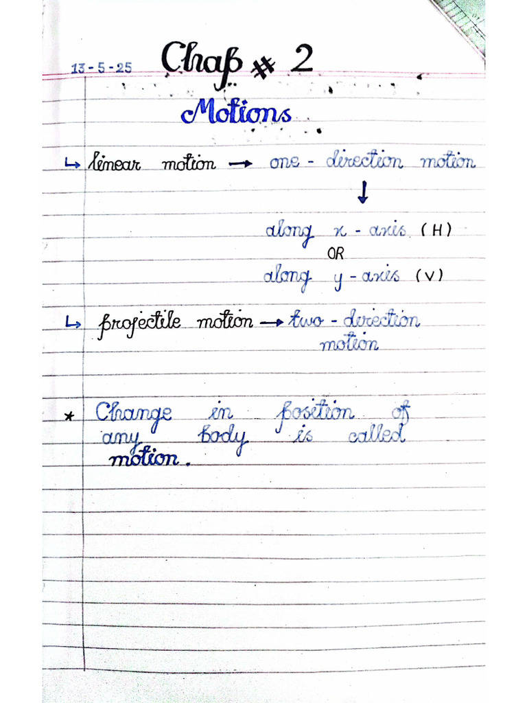 Xi Physics Linear Motion | PDF