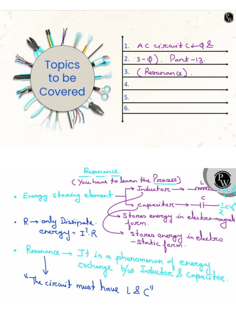 Single Phase & 3 - Phase AC Circuit 13 - Class Notes (1) New | PDF