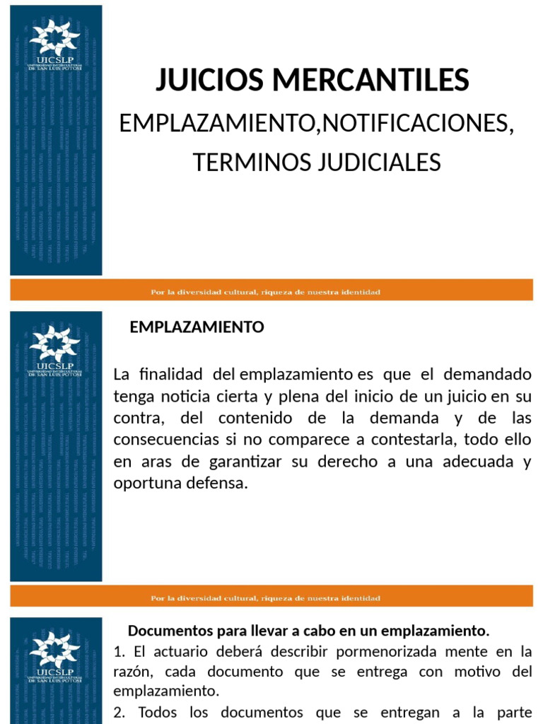 Juicios Mercantiles Emplazamiento Pdf Demanda Judicial Justicia