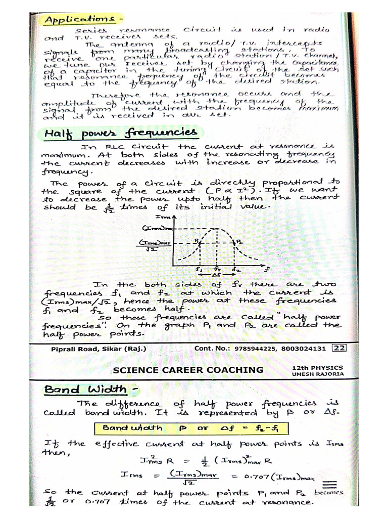 Ac Part 2 Class 12 Physics Pdf