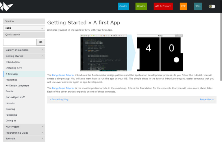 A First App - Kivy 2.3.1 Documentation | PDF