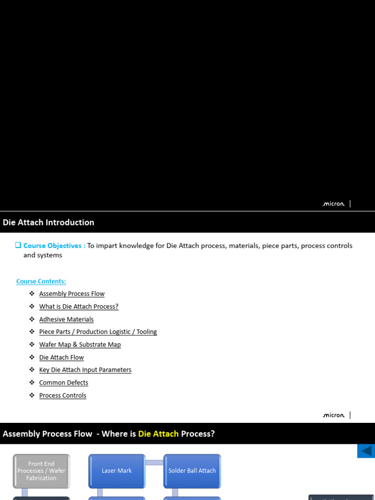 Die Attach Process Overview | PDF | Wafer (Electronics)