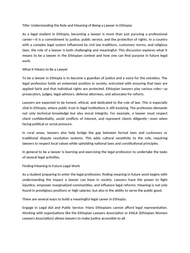 Ashebir New | PDF | Lawyer | Profession