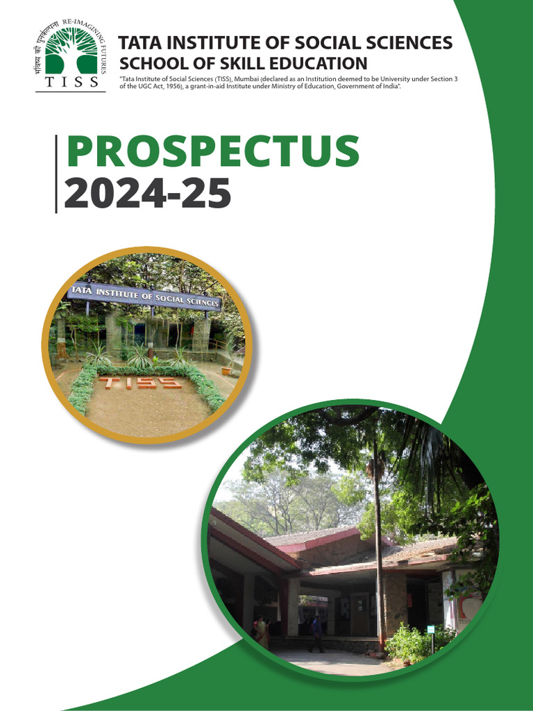 TISS School of Skill Education Prospectus 2024-25 | PDF | Bachelor's ...