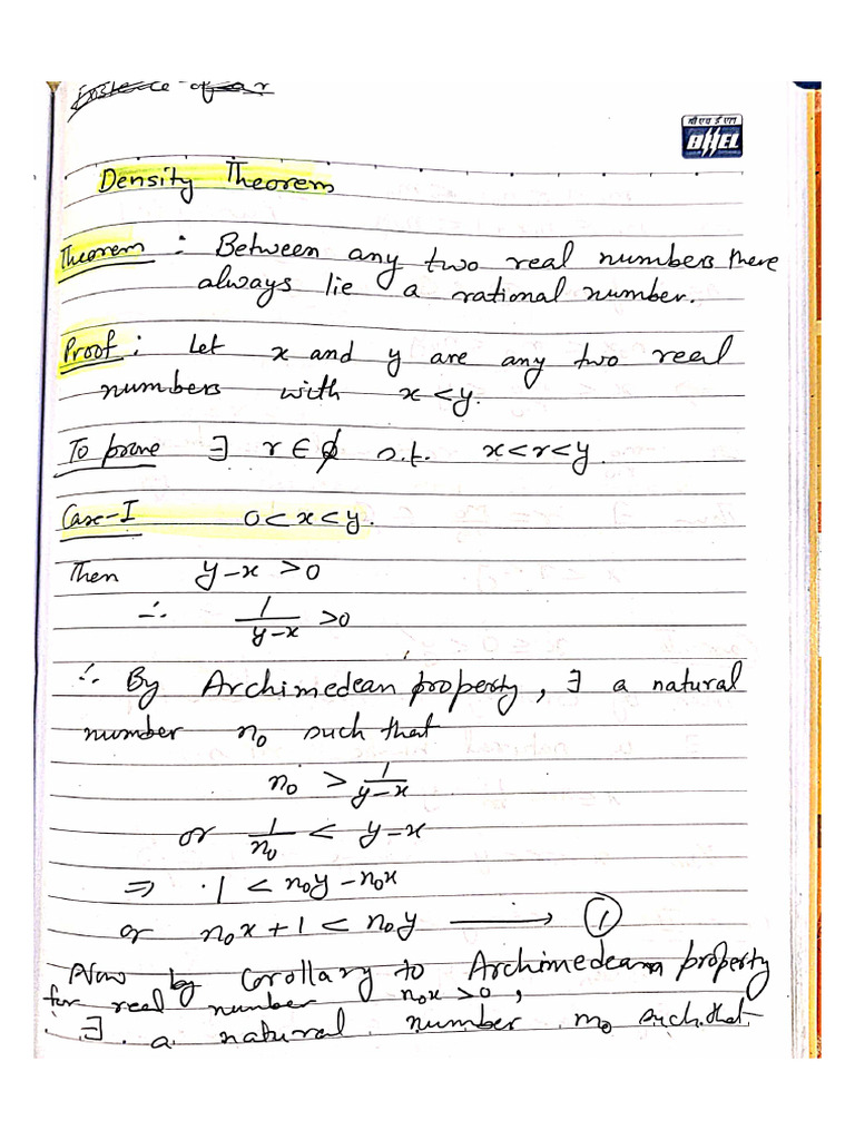 Density Theorem | PDF