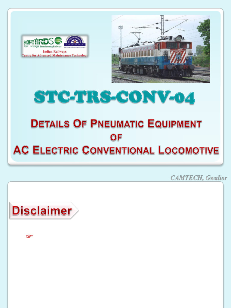 STC-TRS-Con-04-Details of Pneumatic Equipment of AC Elect Conv Loco ...
