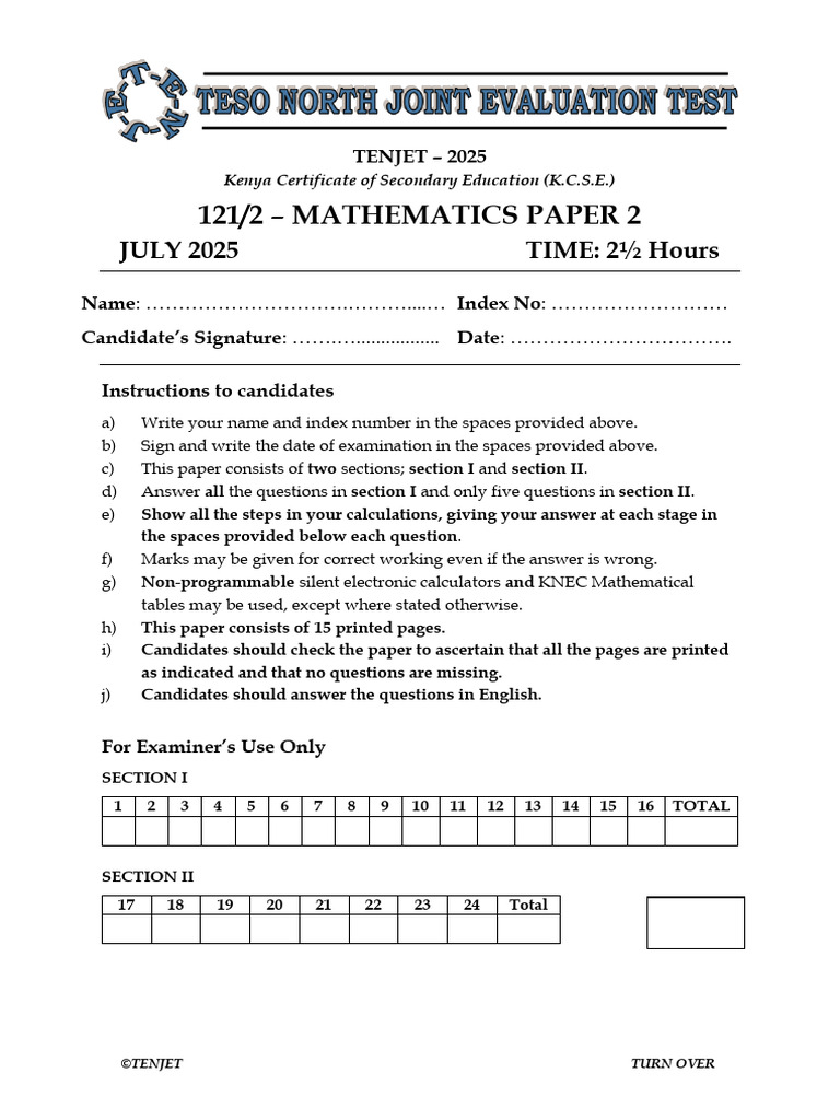 Mathematics Pp2 Qs - 2025 | PDF | Circle | Geometry