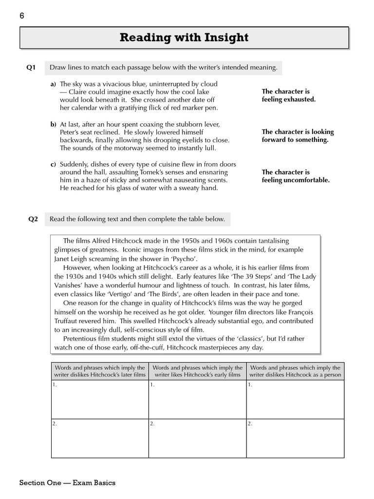 Gcse English Language Aqa Workbook Pages Pages | PDF | Sentence ...