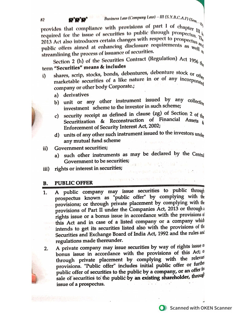 Commercial Law Unit 1 (Part-1) | PDF
