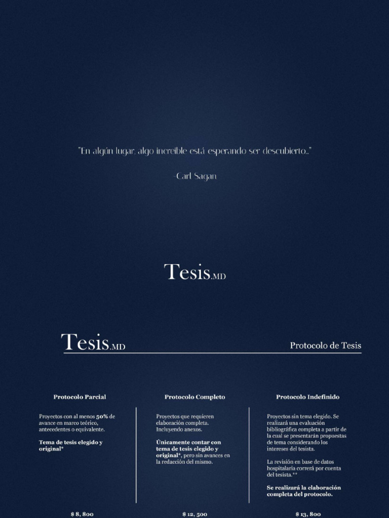 Paquetes Tesis - MD 2025 | PDF