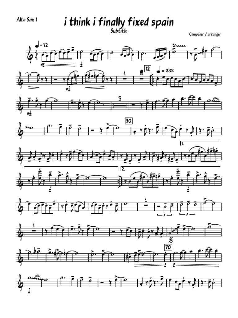 Spain-Alto Sax 1 | PDF