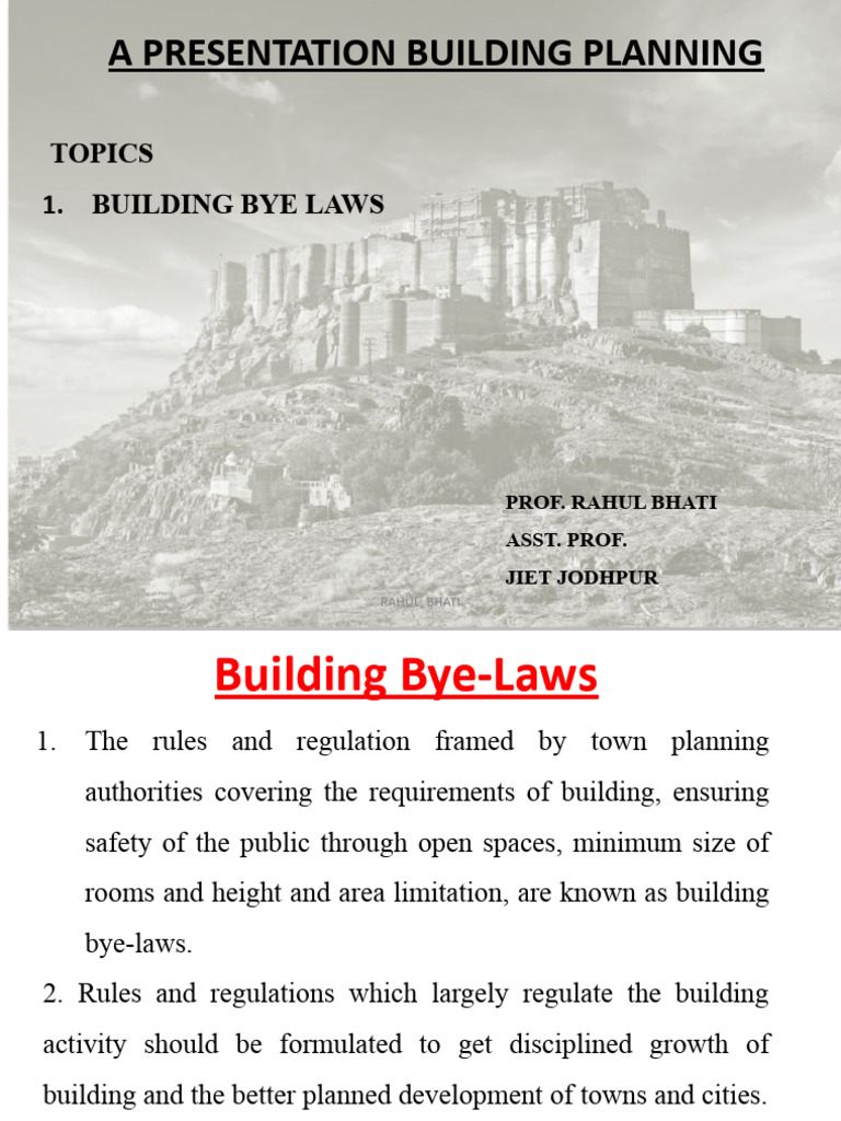 4 - Building Byelaws | PDF