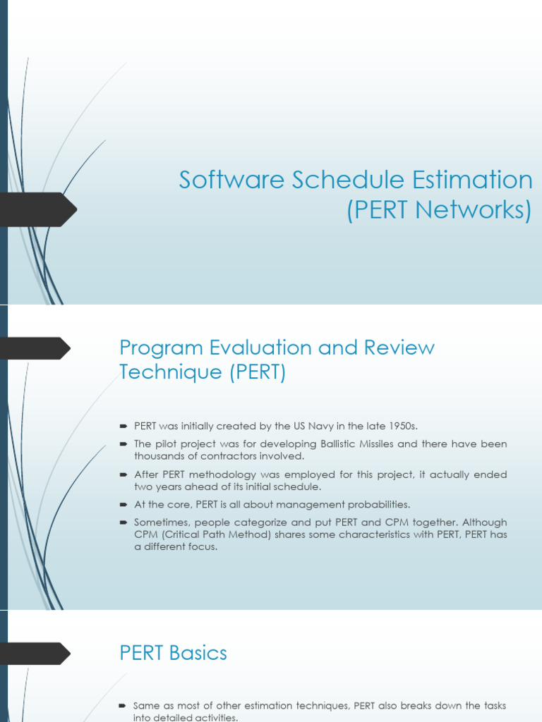 3.4 Schedule Estimation (PERT Networks) | PDF | Statistical Theory | Applied Mathematics