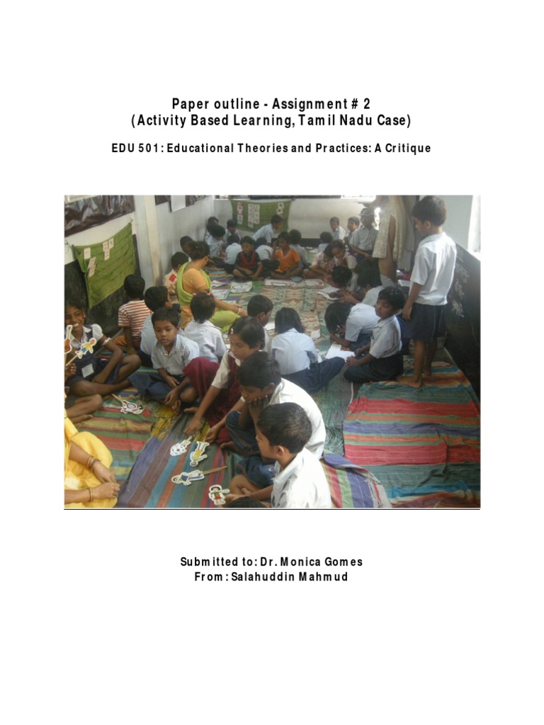 Activity Based Learning in Tamil Nadu | PDF | Constructivism ...