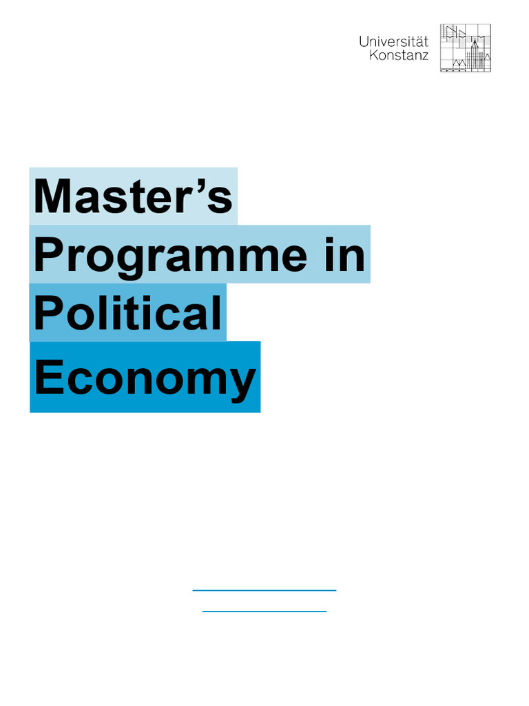 Master's Programme Handbook: Economy & Politics | PDF | Econometrics ...