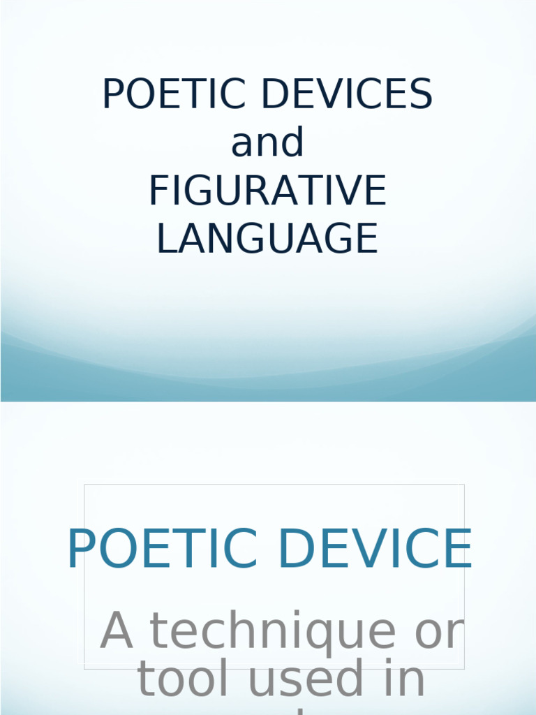 Elements of Poetry 3rd Grade | PDF