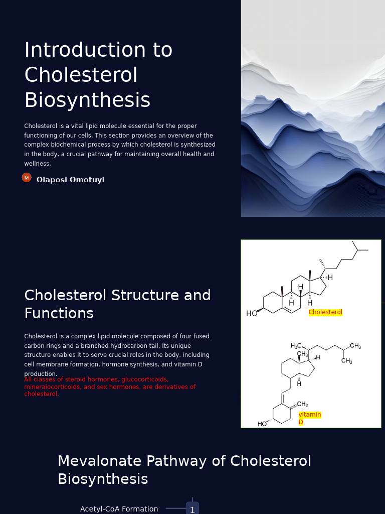 Understanding Cholesterol Biosynthesis | PDF | Statin | Cholesterol