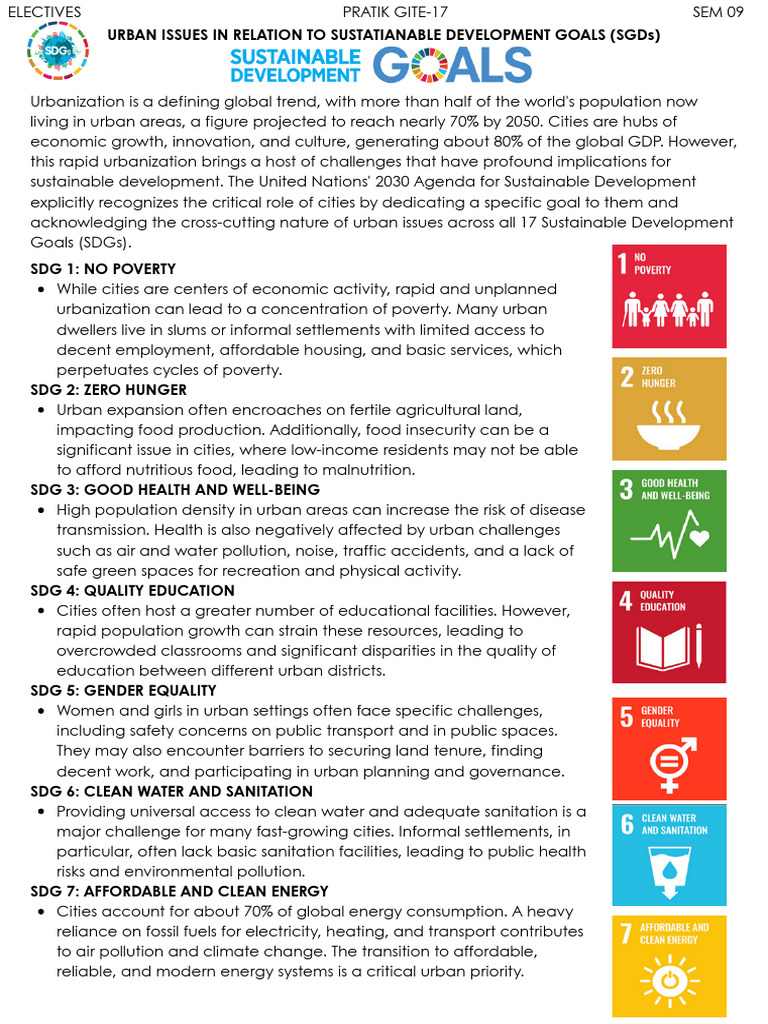 SDGs_1 | PDF | City | Sustainability