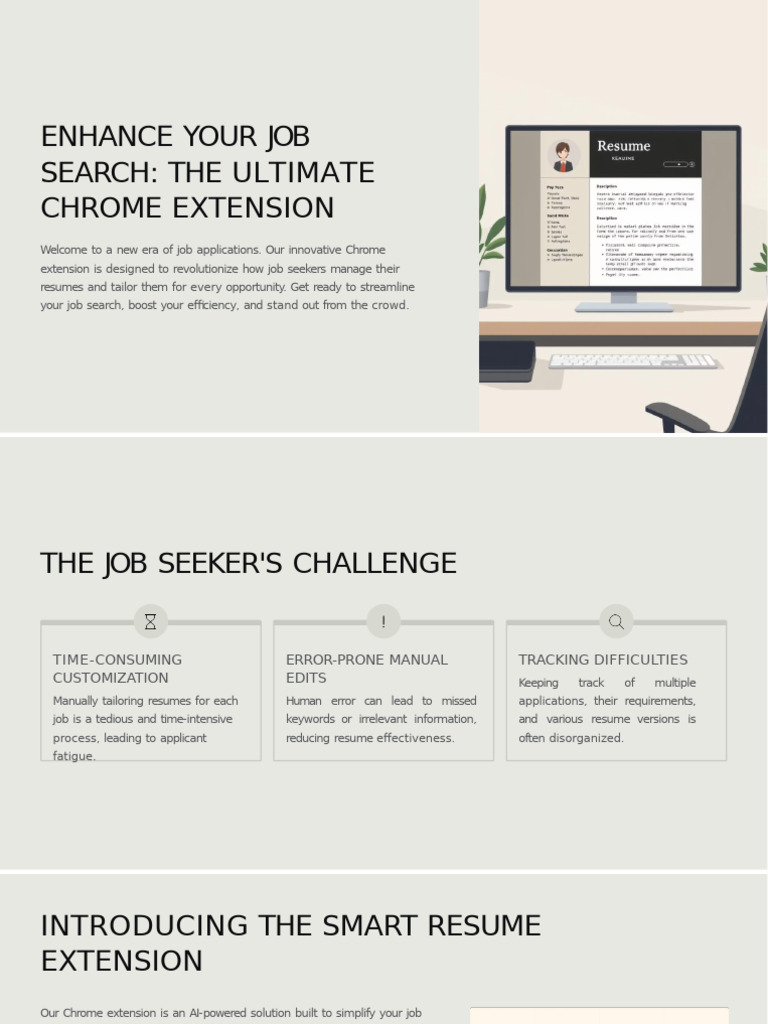 Enhance Your Job Search The Ultimate Chrome Extension 1 | PDF | Résumé ...