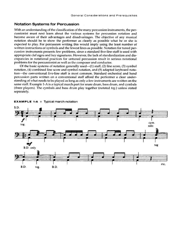 Notation System for Timp,Ad,Bd-(Int)-Edited | PDF