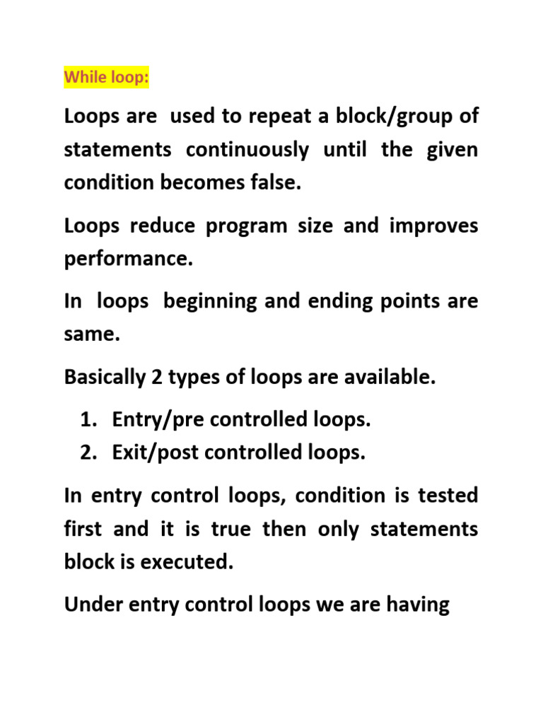 19-8 While Loop | PDF