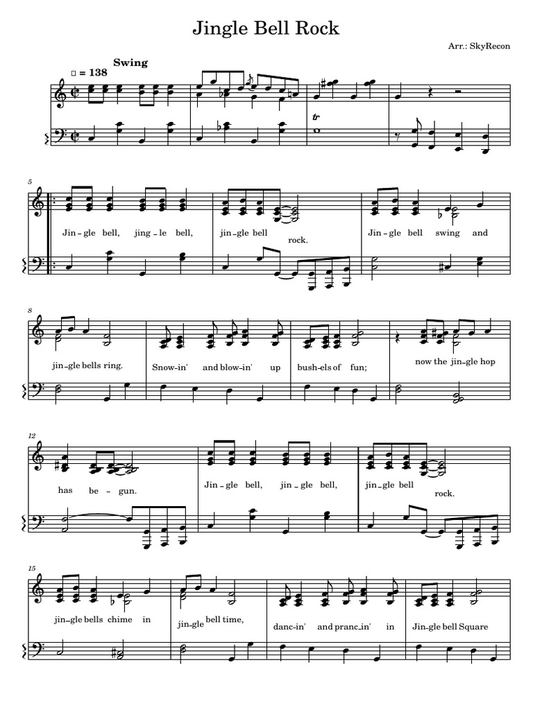 Jingle Bell Rock Sheet Music | PDF