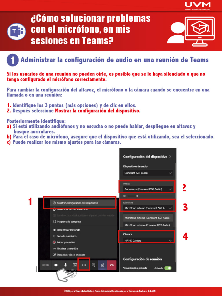 Solución a problemas de micrófono en Teams | PDF | Micrófono | Windows 10