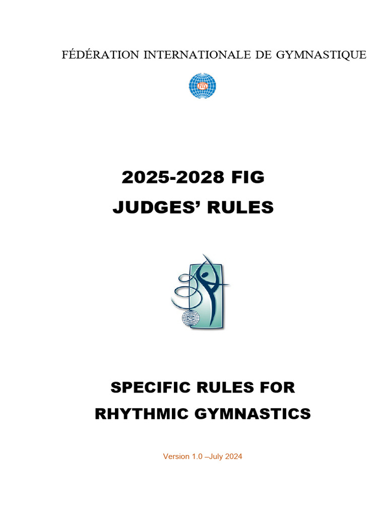 2025-2028 Rhythmic Gymnastics Judges' Rules | PDF