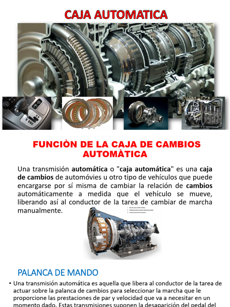 Funcionamiento de la Caja Automática | PDF | Transmisión automática ...