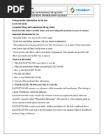 Artefan 80/480 Dosage and Administration | PDF | Adverse Effect | Malaria