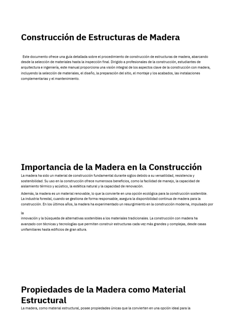 Construcción de Estructuras de Madera | PDF | Tablas de madera ...