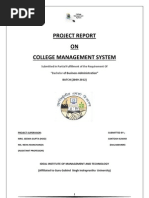 College Management System Project Report PDF | PDF | Information ...