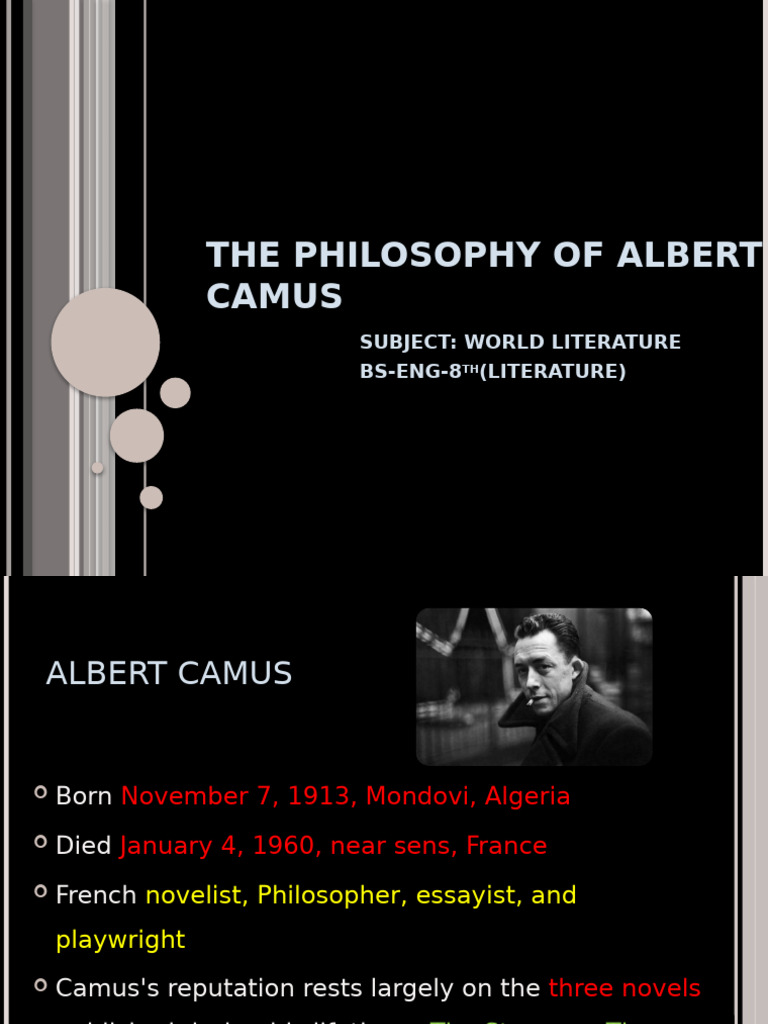 Camus' Philosophy of Absurdism | PDF | Albert Camus | Existentialism