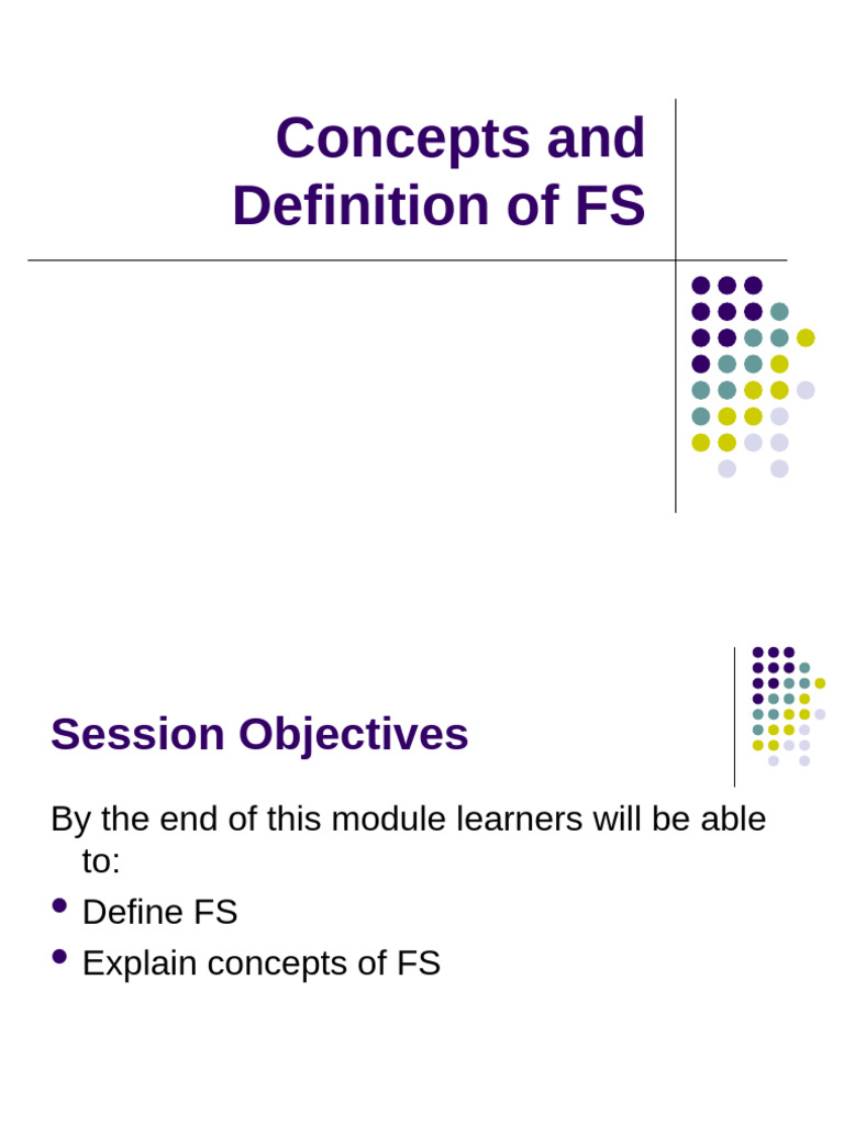 Concepts and Definition of FS | PDF | Cognition | Behavior Modification