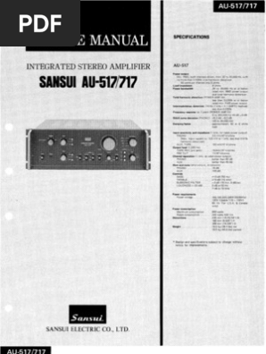 Sansui a 1010 amplifier circuit