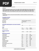 Polypropylene Material Properties Data Sheet | PDF | Strength Of ...