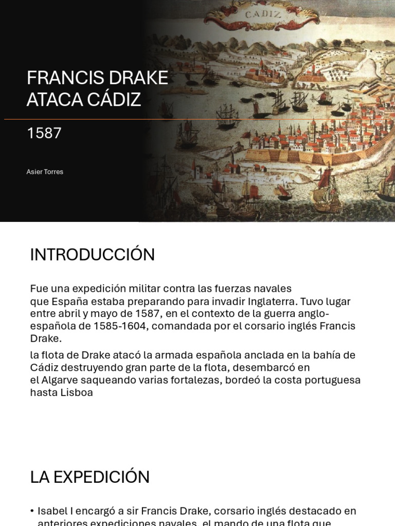 Francis Drake Ataca Cadiz | PDF | Francis Drake | Corsario