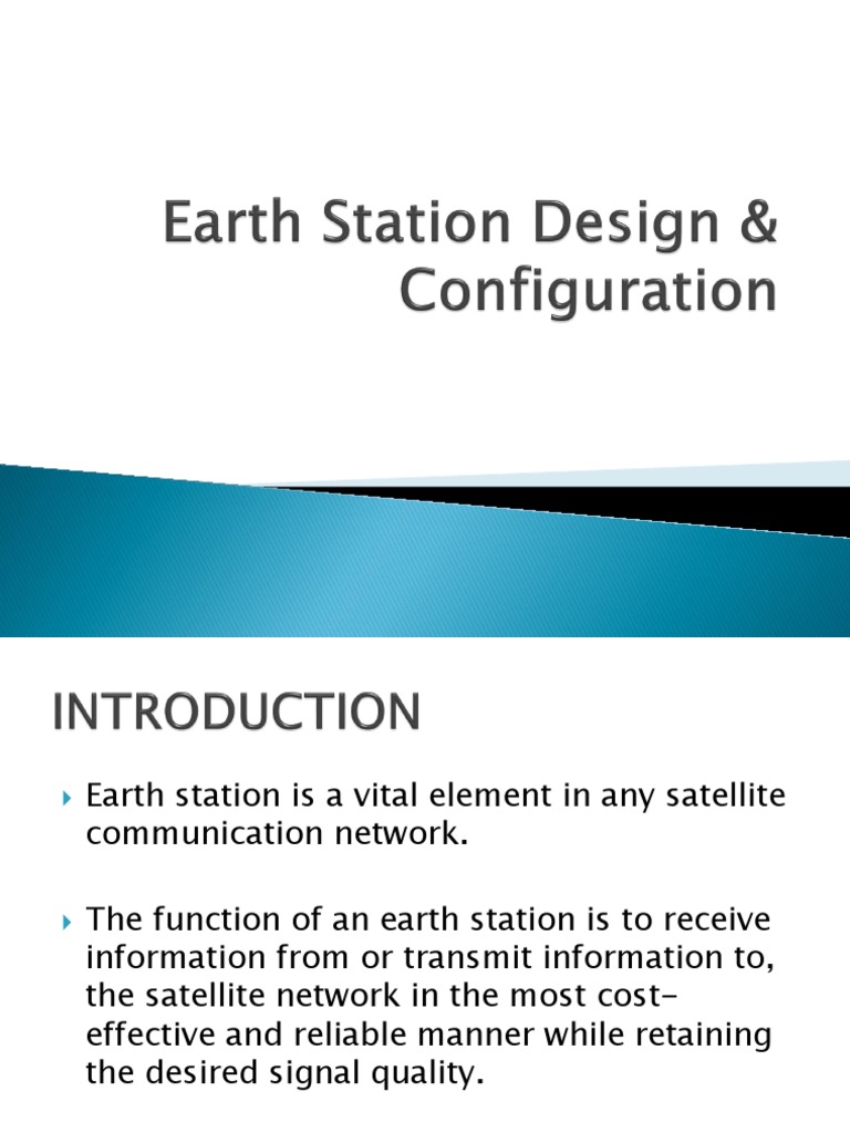 Earth Station Design | PDF | Antenna (Radio) | Modulation