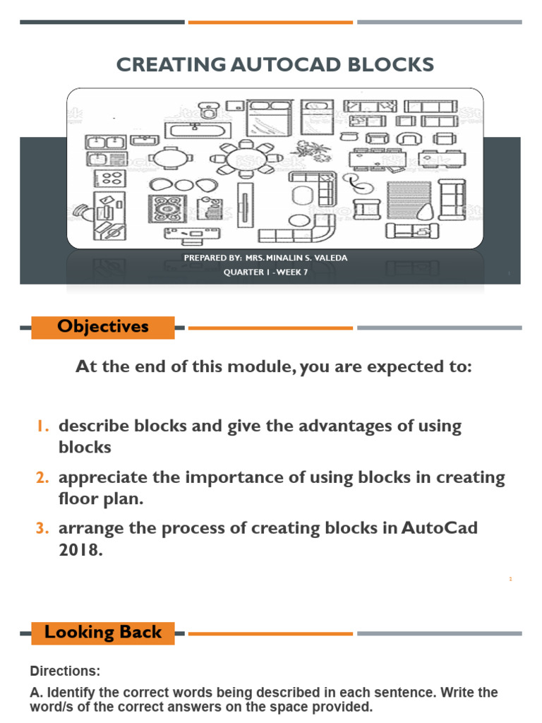 Creating AutoCAD Blocks Guide | PDF | Button (Computing) | Auto Cad