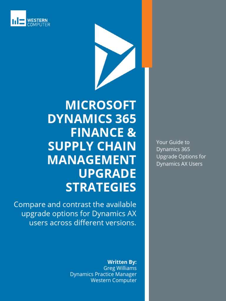 Dynamics 365 Finance SCM Upgrade Strategies | PDF | Supply Chain ...