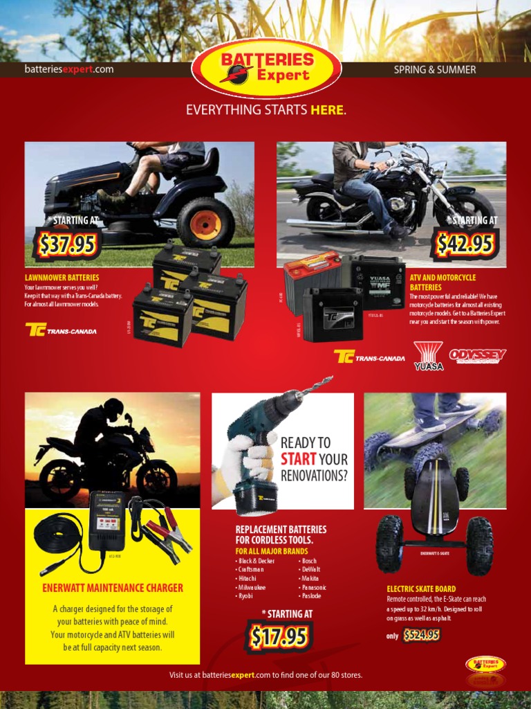 Promo Flyer Batteries Expert | PDF | Battery Charger | Lighting