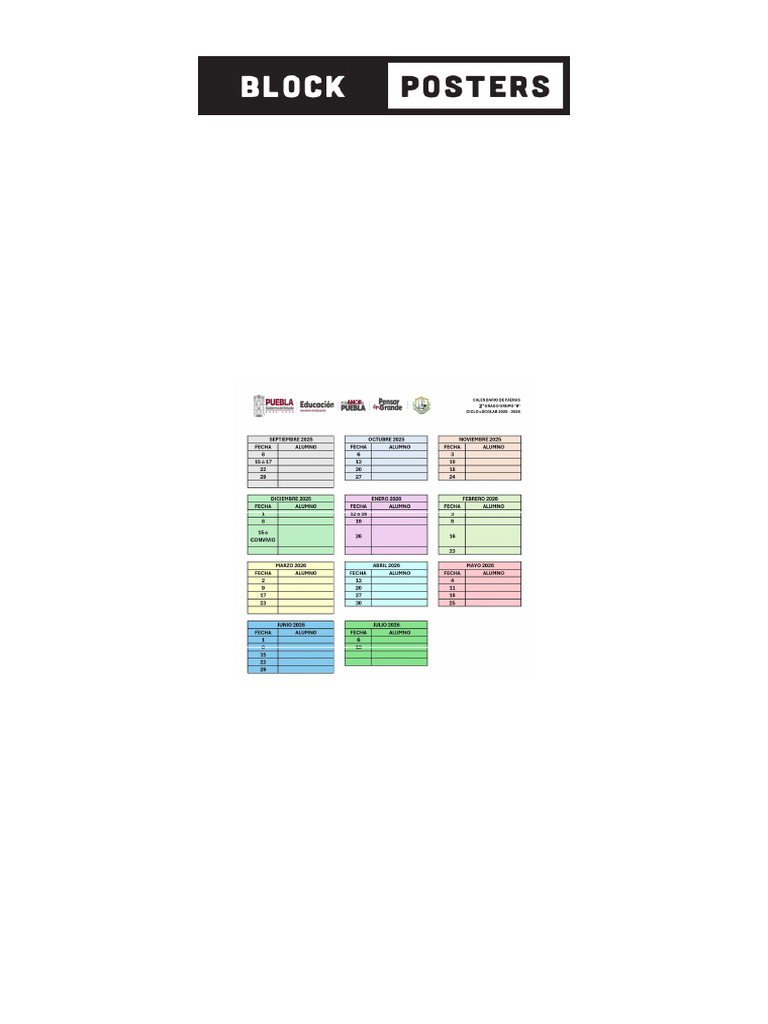 Block Poster Settings Guide | PDF