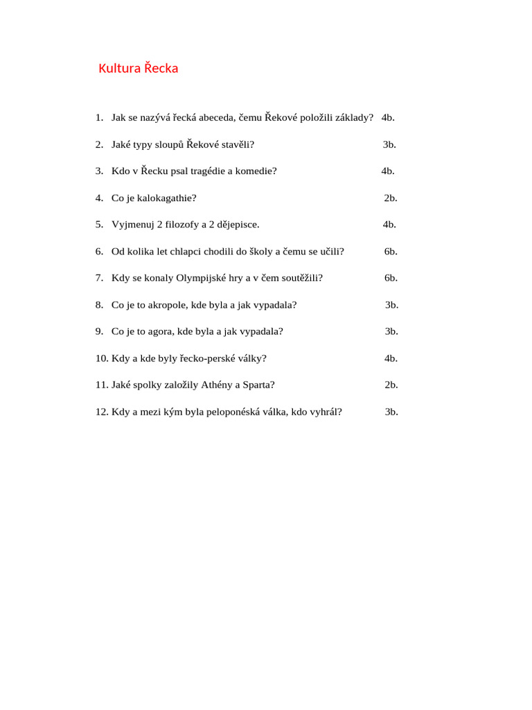 6 Opak Recko-Otazky | PDF