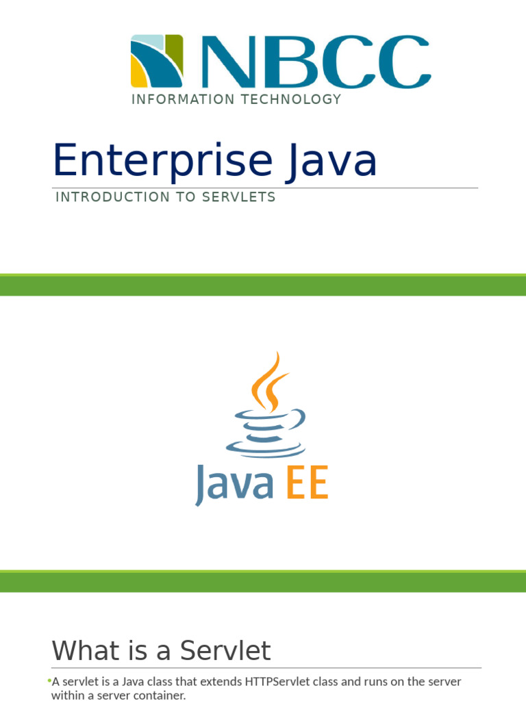 3.1 Introduction To Servlets | PDF | Java Specification Requests | Software Engineering