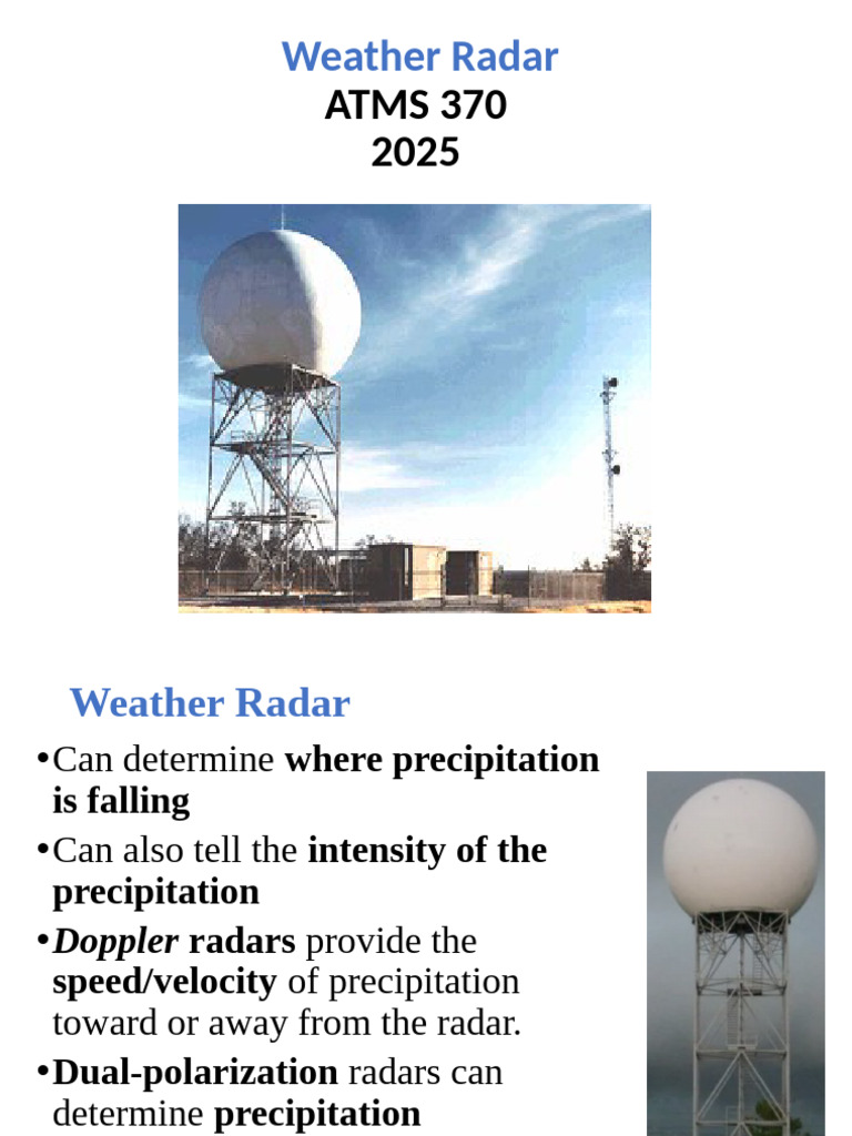 Understanding Weather Radar Systems | PDF | Radar | Rain