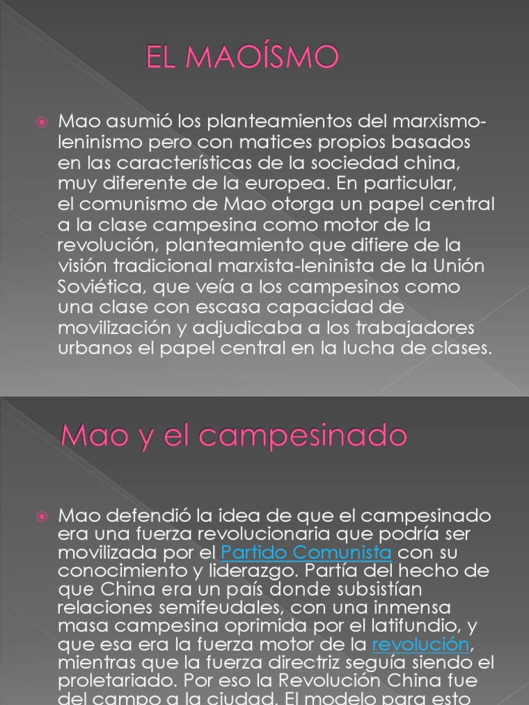 El Maoísmo | PDF | maoísmo | Ideologías económicas
